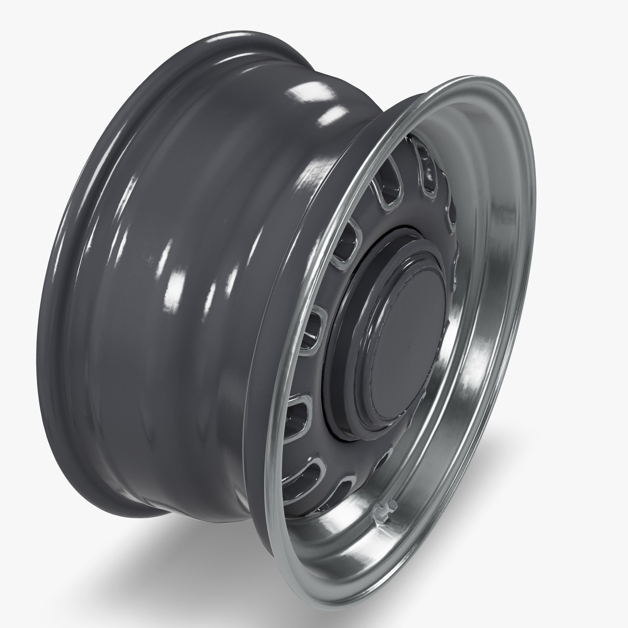 Legendary Wheel Co GT8 Wheel Charcoal 3D model | CGTrader