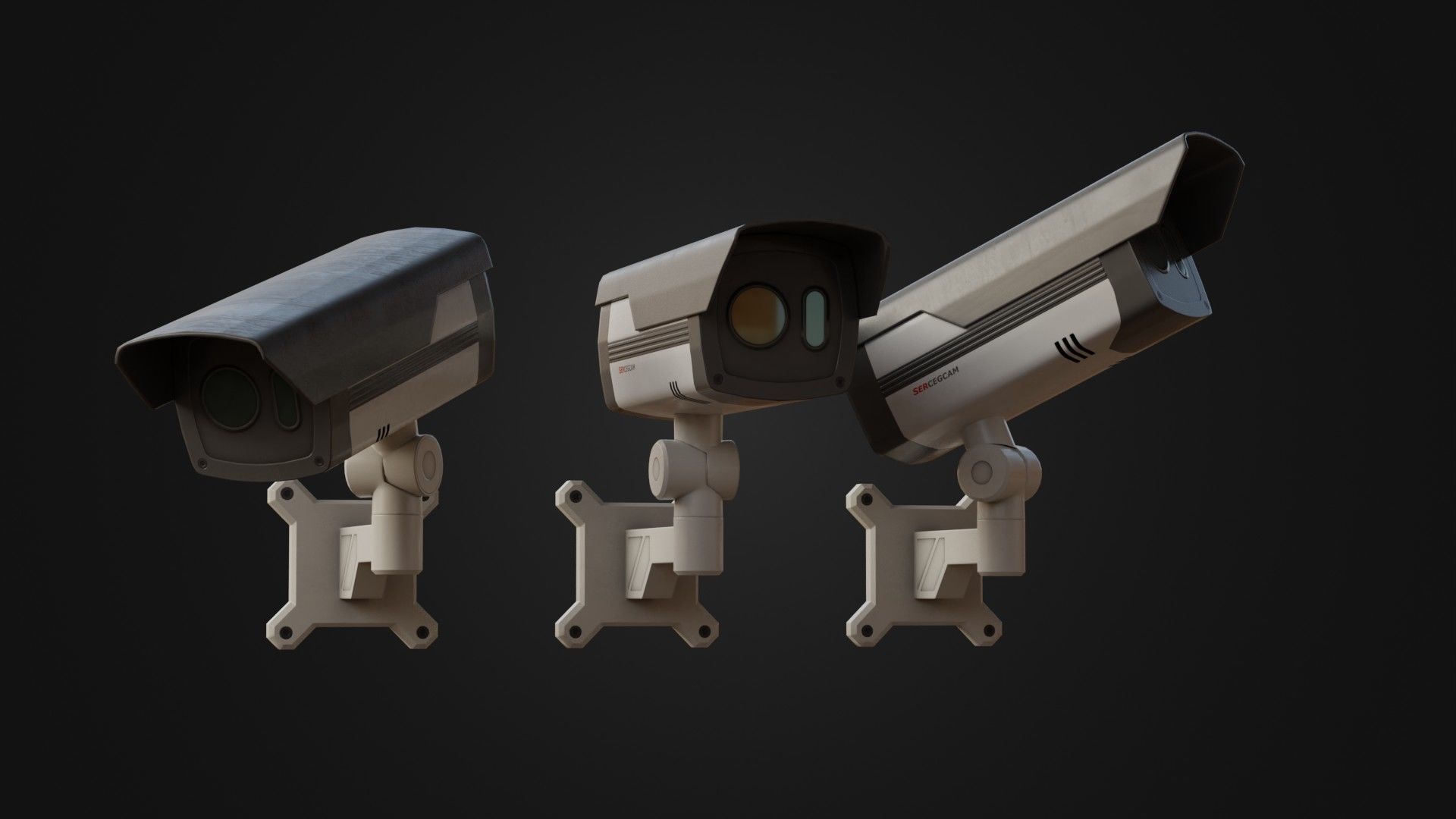 3D model Modern CCTV Security Camera VR / AR / low-poly | CGTrader