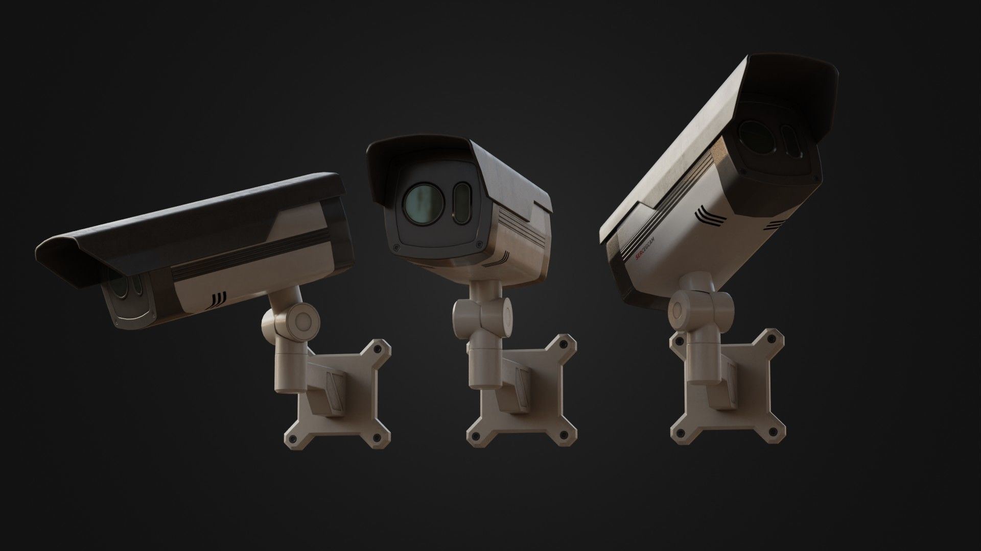 3D model Modern CCTV Security Camera VR / AR / low-poly | CGTrader