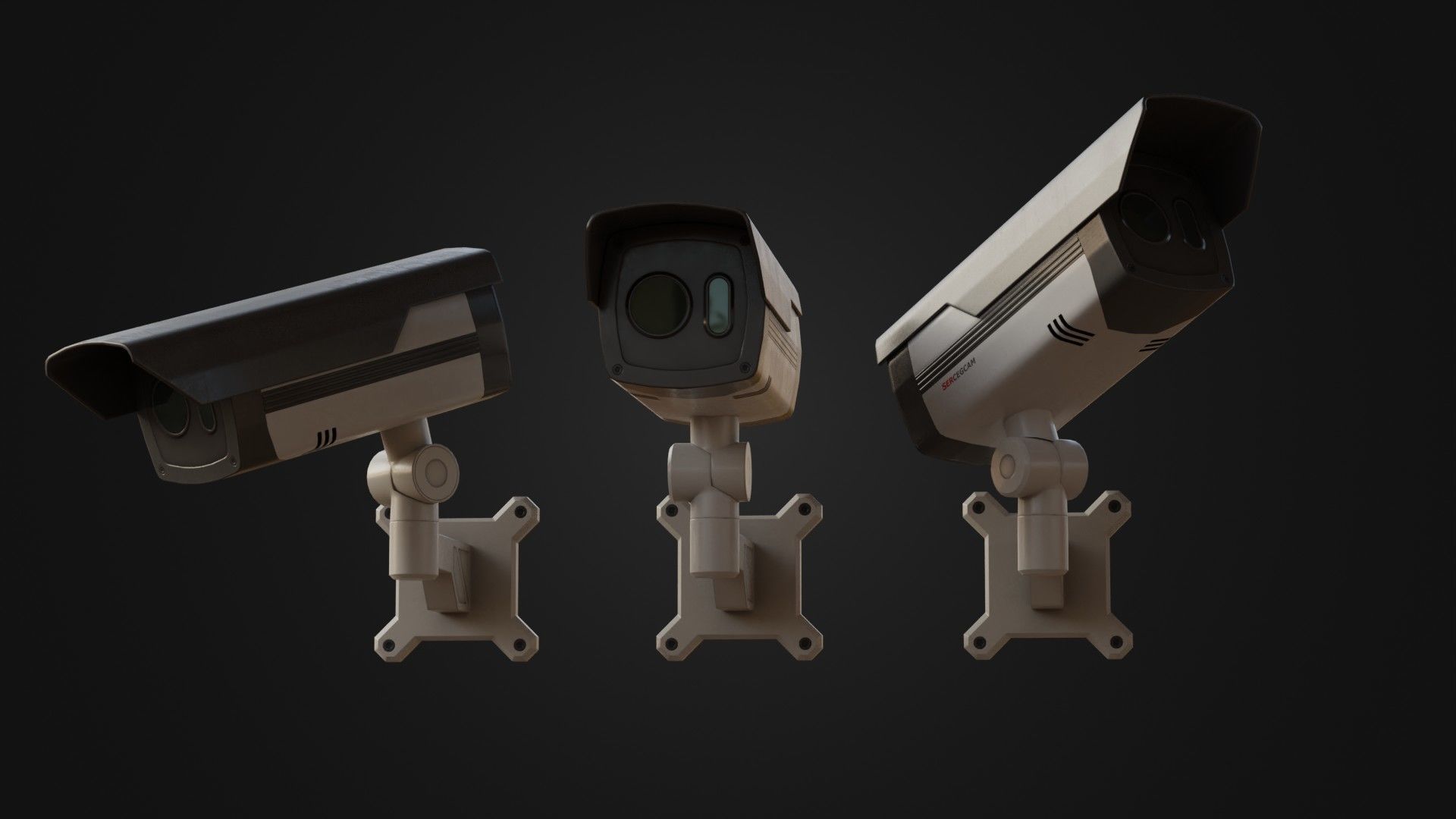 3D model Modern CCTV Security Camera VR / AR / low-poly | CGTrader