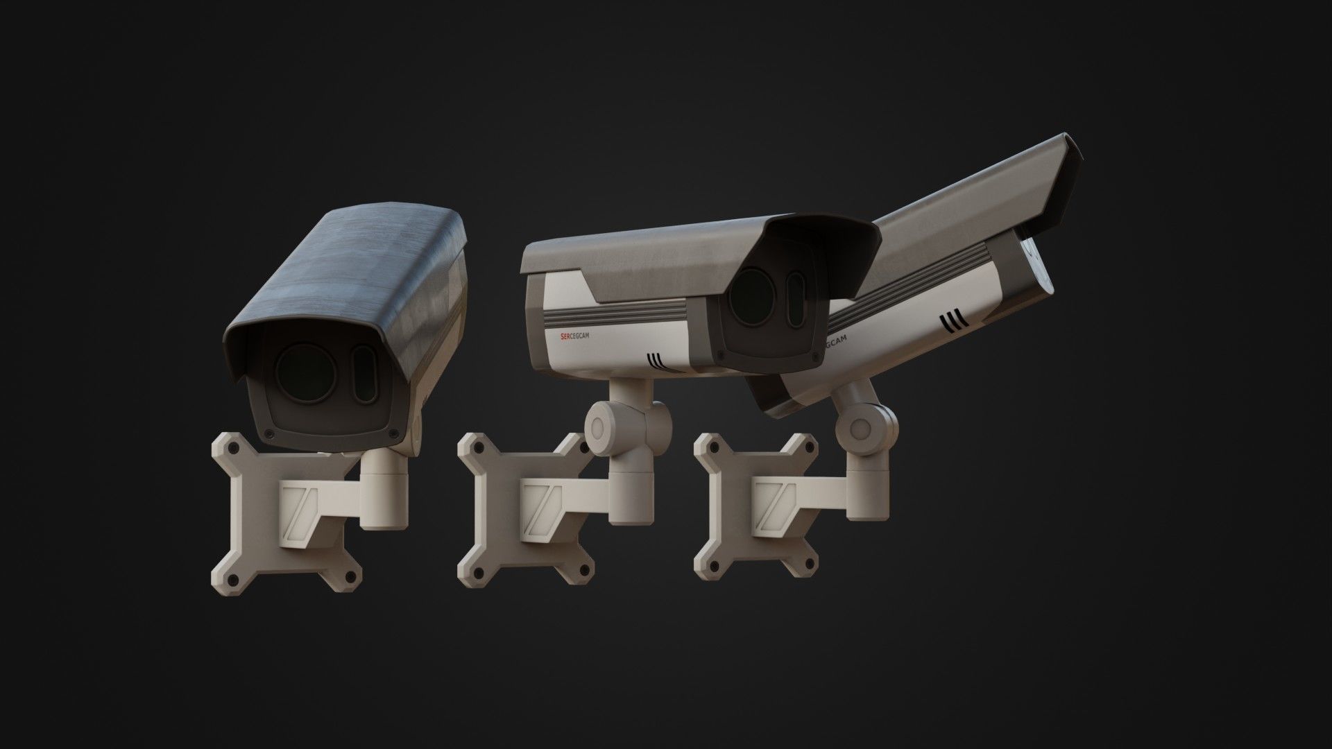 3D model Modern CCTV Security Camera VR / AR / low-poly | CGTrader
