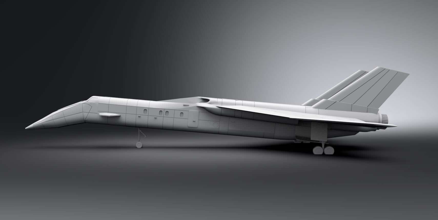 Shado Jet Plane Scale model 3D model 3D printable | CGTrader