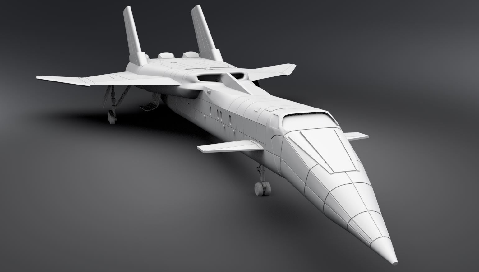 Shado Jet Plane Scale model 3D model 3D printable | CGTrader