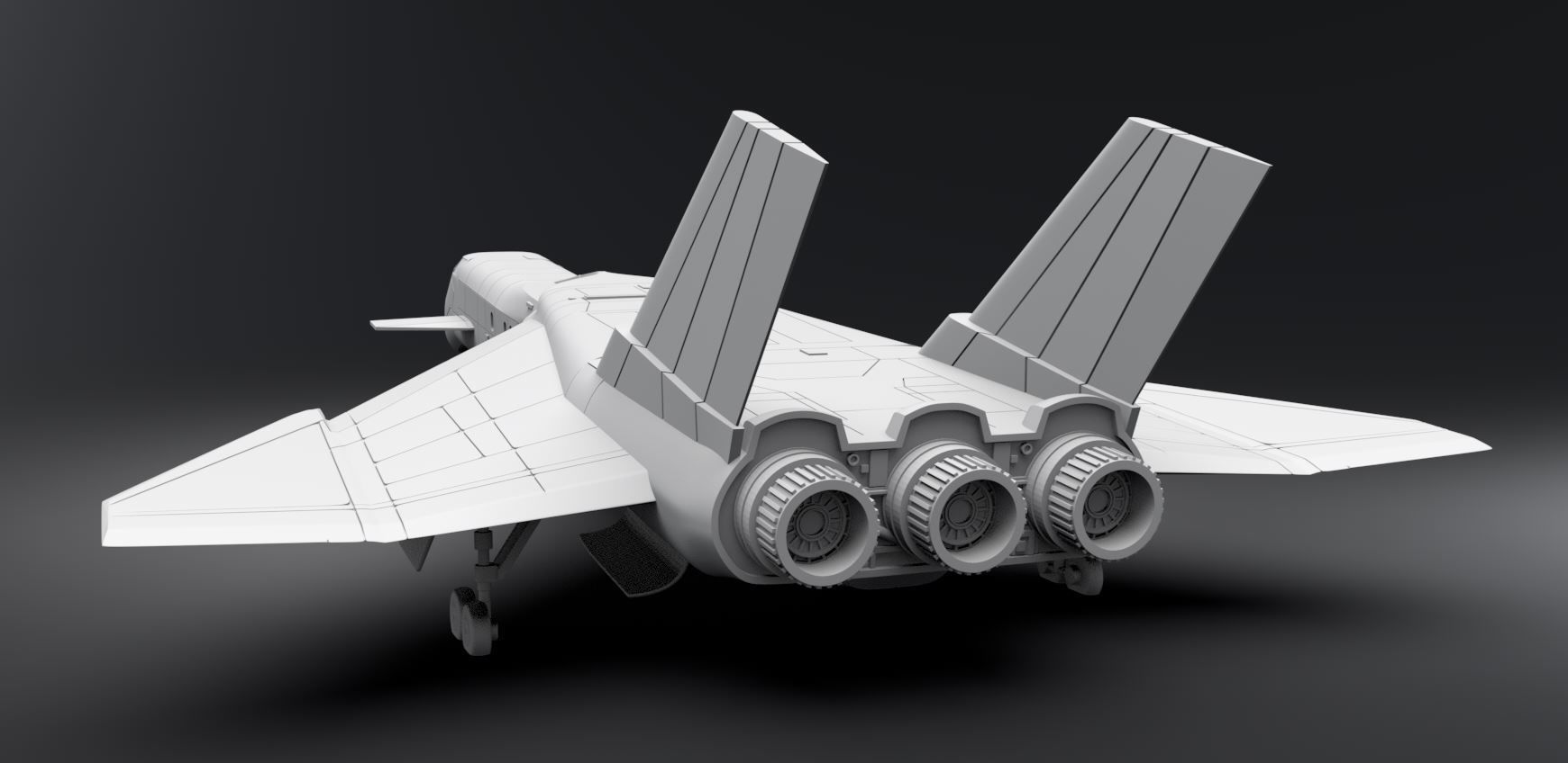 Shado Jet Plane Scale model 3D model 3D printable | CGTrader