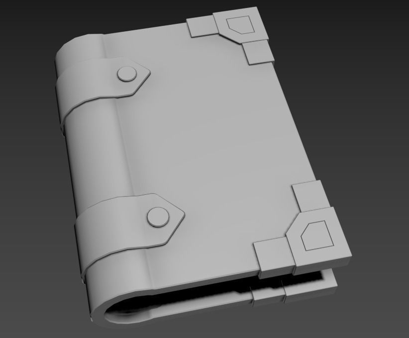 3D model Stylized Basic Green Spellbook VR / AR / low-poly | CGTrader