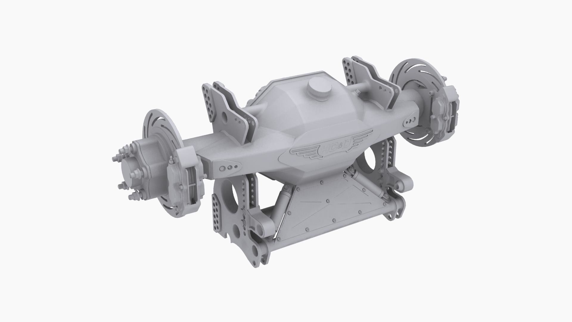 3D model HCD Steel finish rear end VR / AR / low-poly | CGTrader