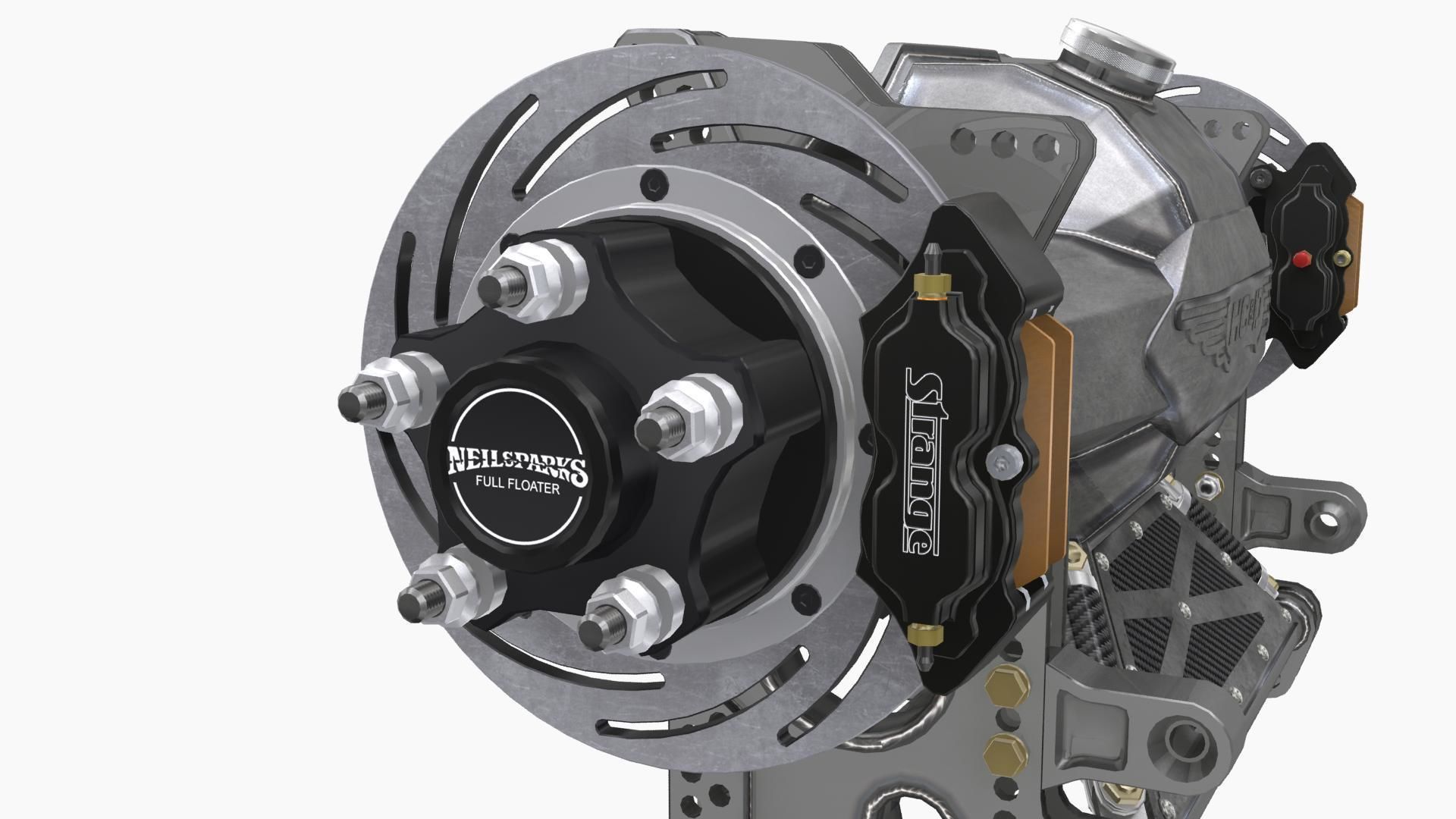 3D model HCD Steel finish rear end VR / AR / low-poly | CGTrader