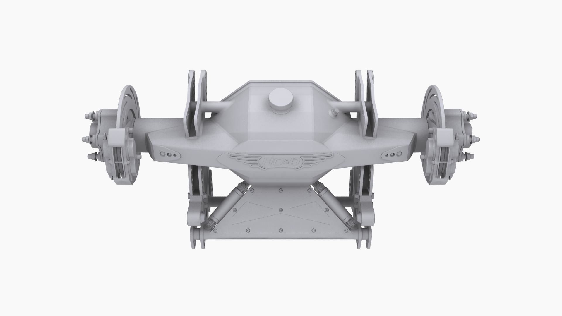 3D model HCD Steel finish rear end VR / AR / low-poly | CGTrader