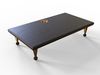 Monitor stand Wenge and brass 3D model | CGTrader