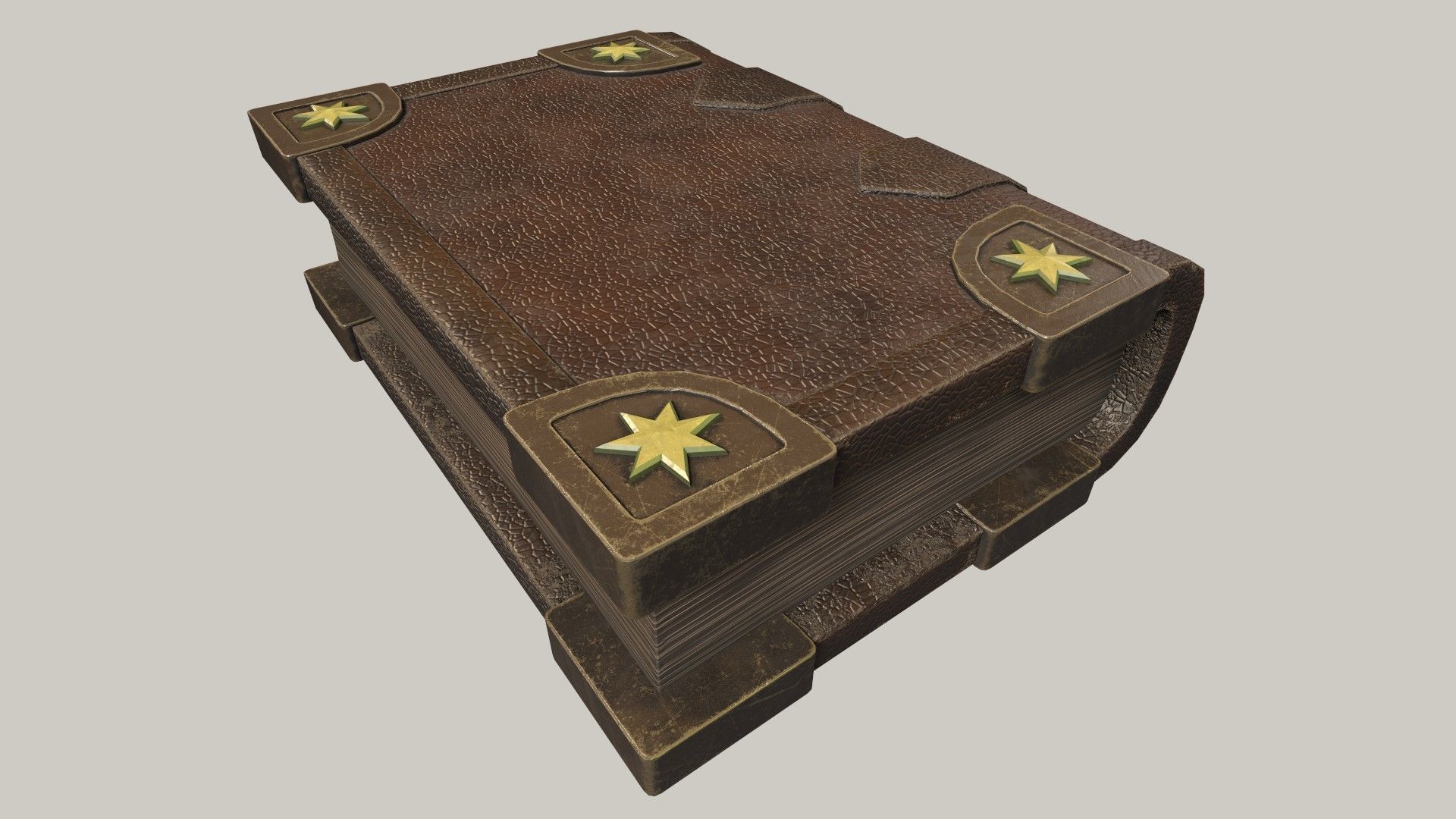 3D model Simple Fantasy Spellbook VR / AR / low-poly | CGTrader