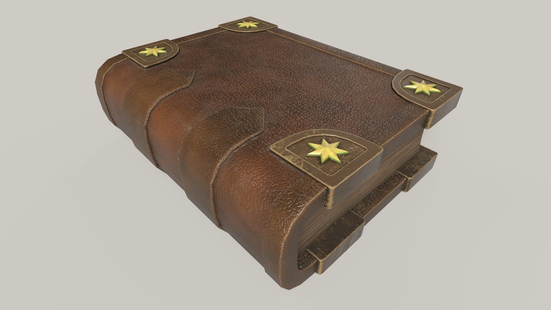 3D model Simple Fantasy Spellbook VR / AR / low-poly | CGTrader