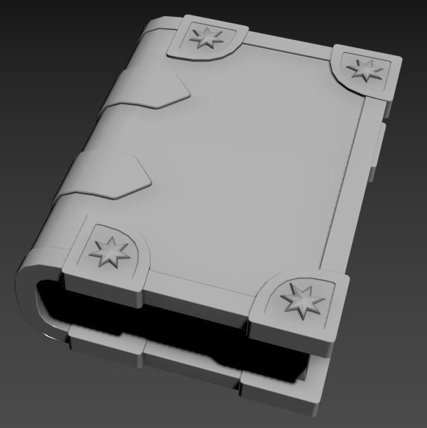 3D model Simple Fantasy Spellbook VR / AR / low-poly | CGTrader