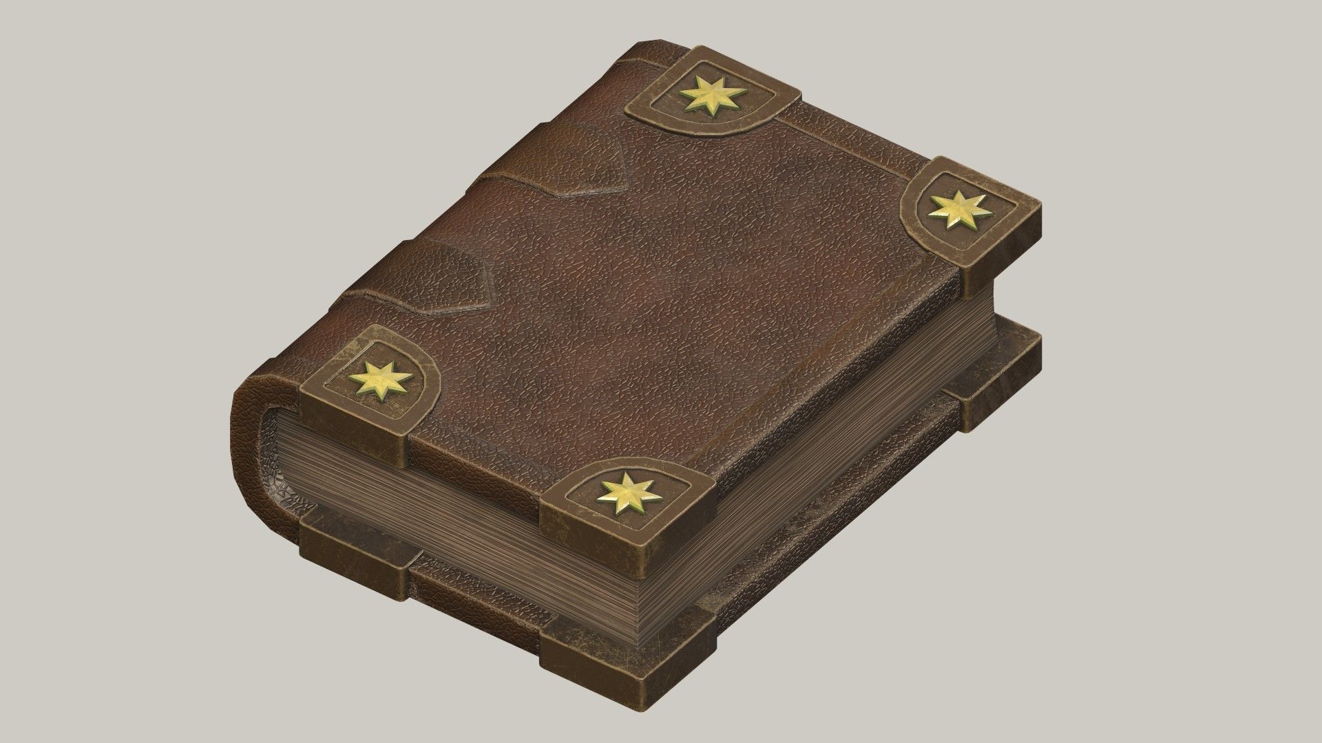 3D model Simple Fantasy Spellbook VR / AR / low-poly | CGTrader