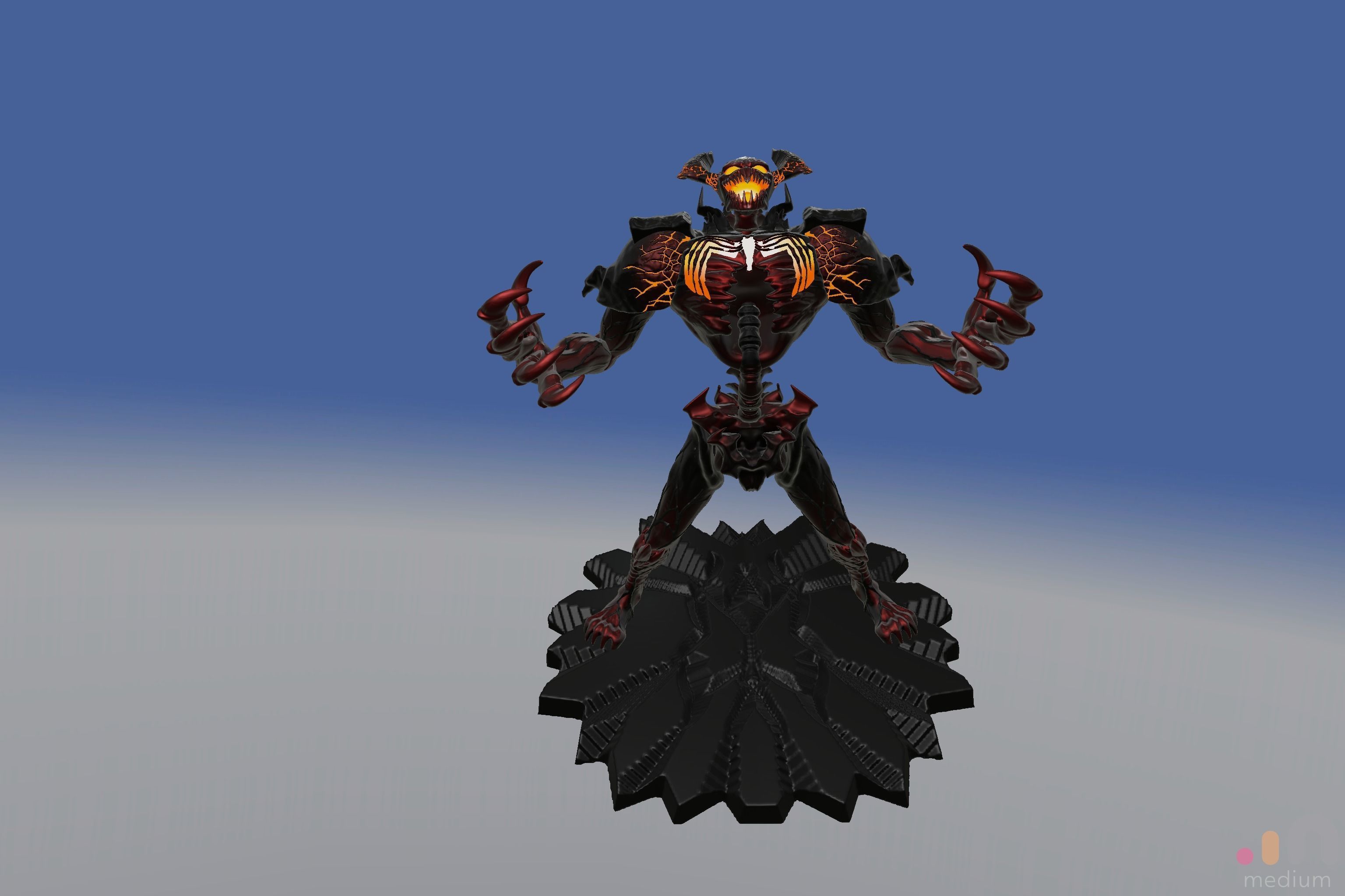Dark Carnage Fanart Figure 3D model 3D printable | CGTrader