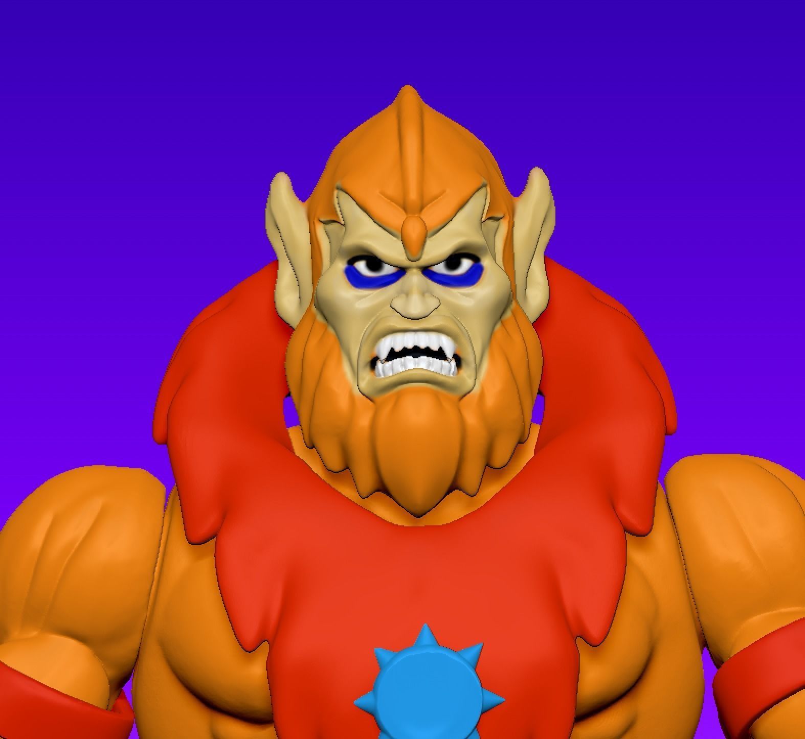 BEASTMAN Filmation motu vintage 3D model 3D printable | CGTrader