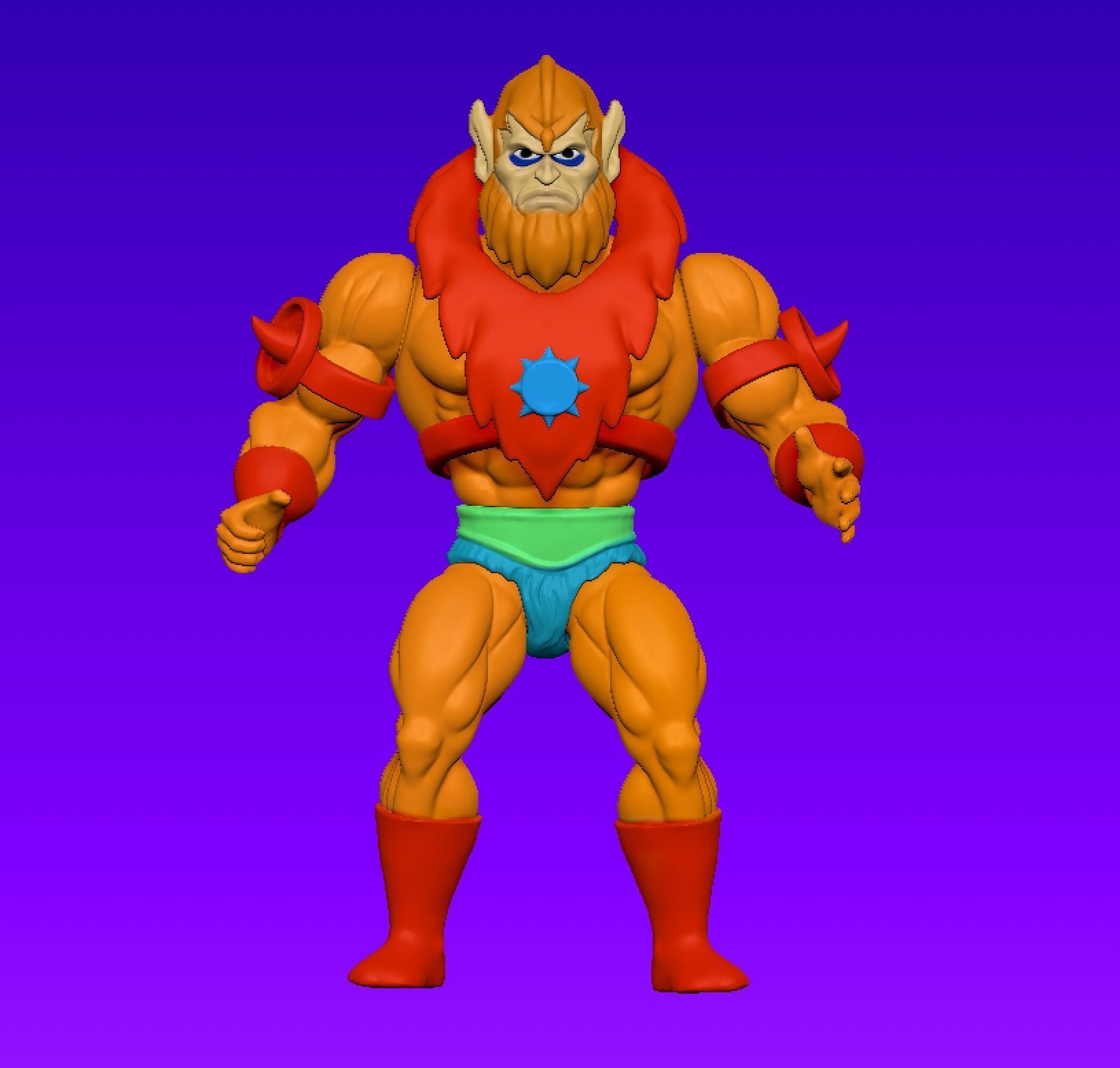 BEASTMAN Filmation motu vintage 3D model 3D printable | CGTrader