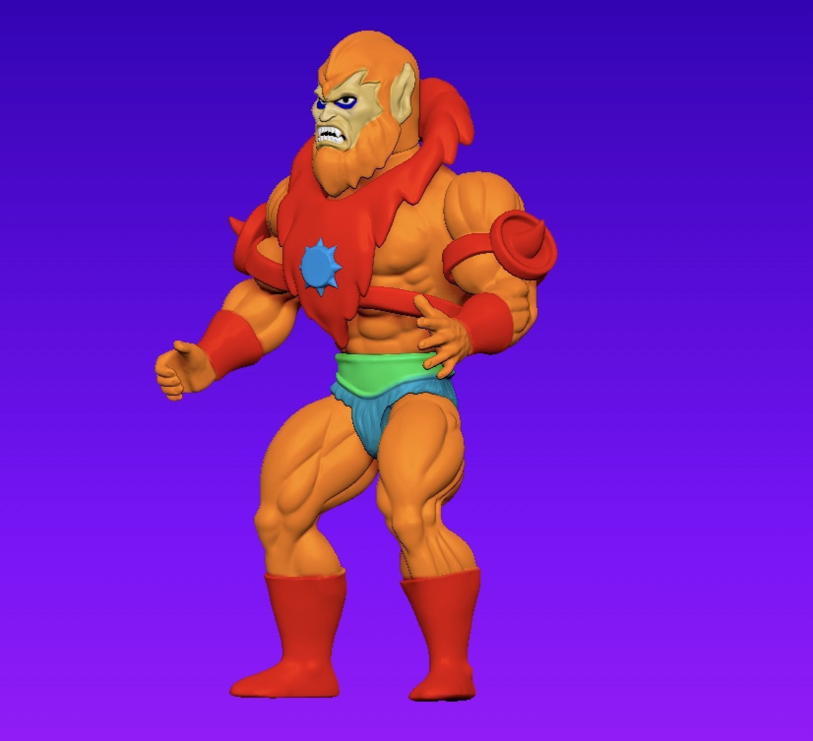 BEASTMAN Filmation motu vintage 3D model 3D printable | CGTrader