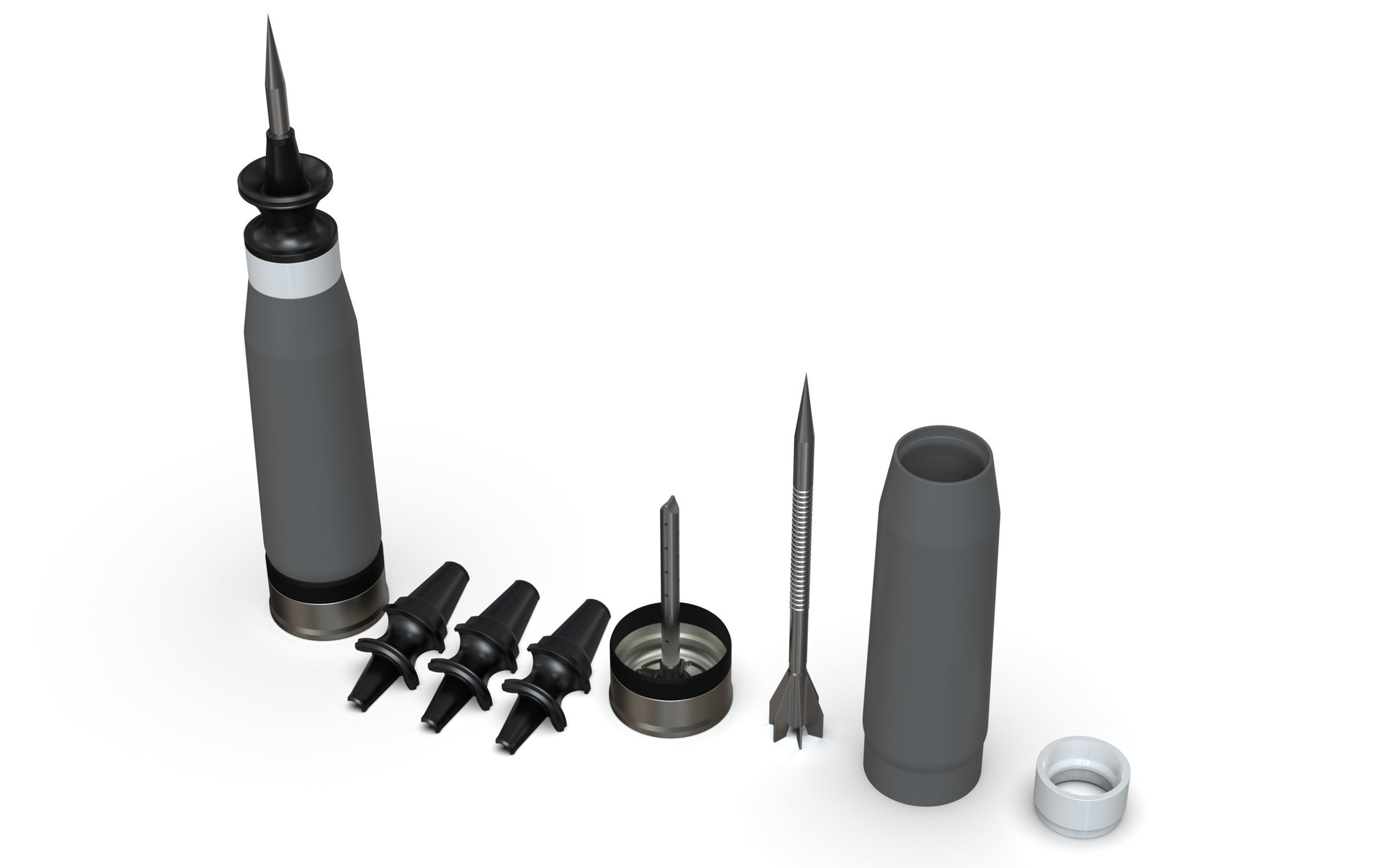 M829 APFSDS 120 mm Abrams Tank round 3d print files 3D model 3D ...