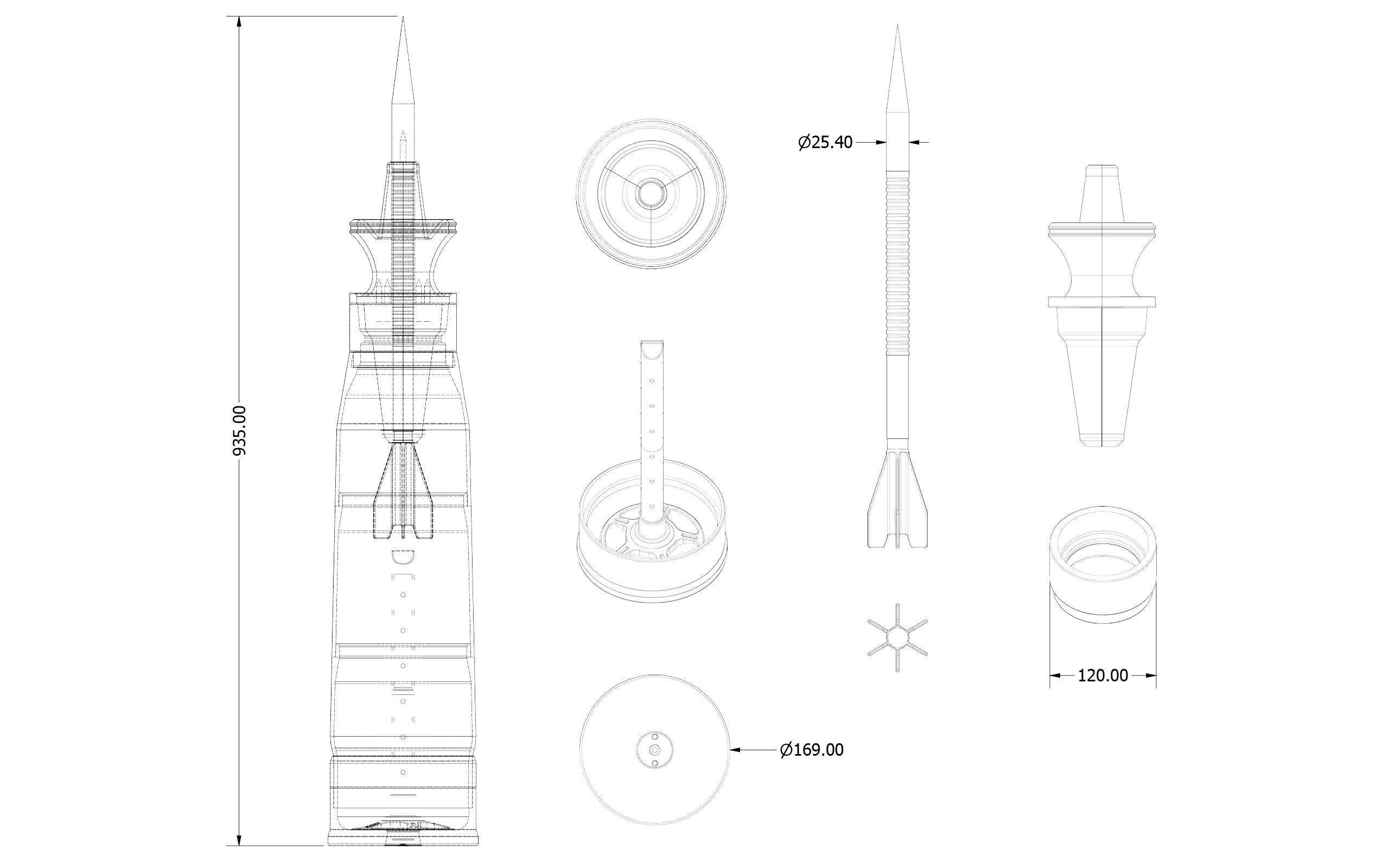 M829 APFSDS 120 mm Abrams Tank round 3d print files 3D model 3D printable | CGTrader