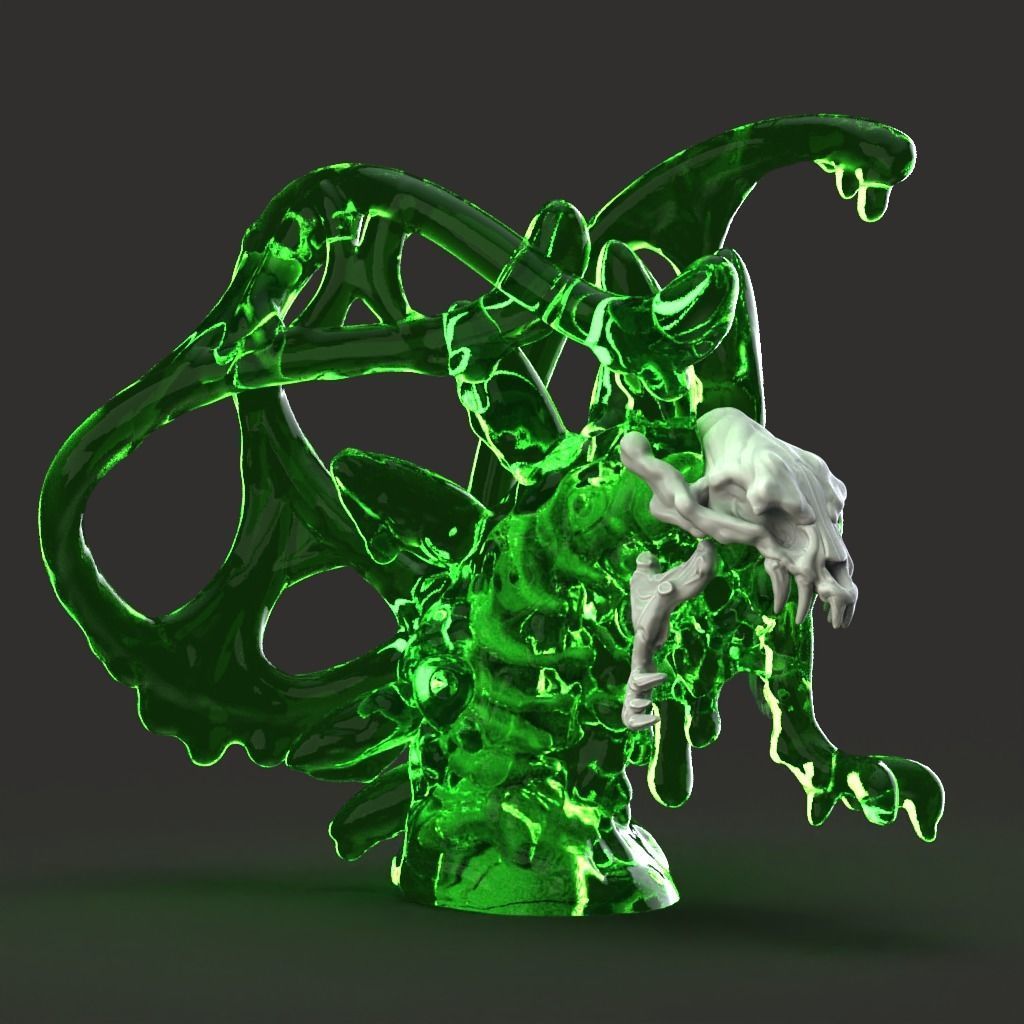 Slime Displacer - 3D Printable TTRPG - PRESUPPORTED - 32mm Scale 3D ...