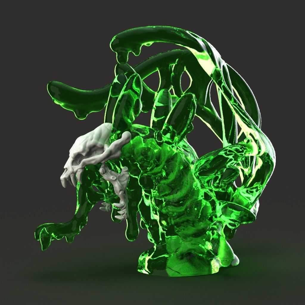 Slime Displacer - 3D Printable TTRPG - PRESUPPORTED - 32mm Scale 3D ...
