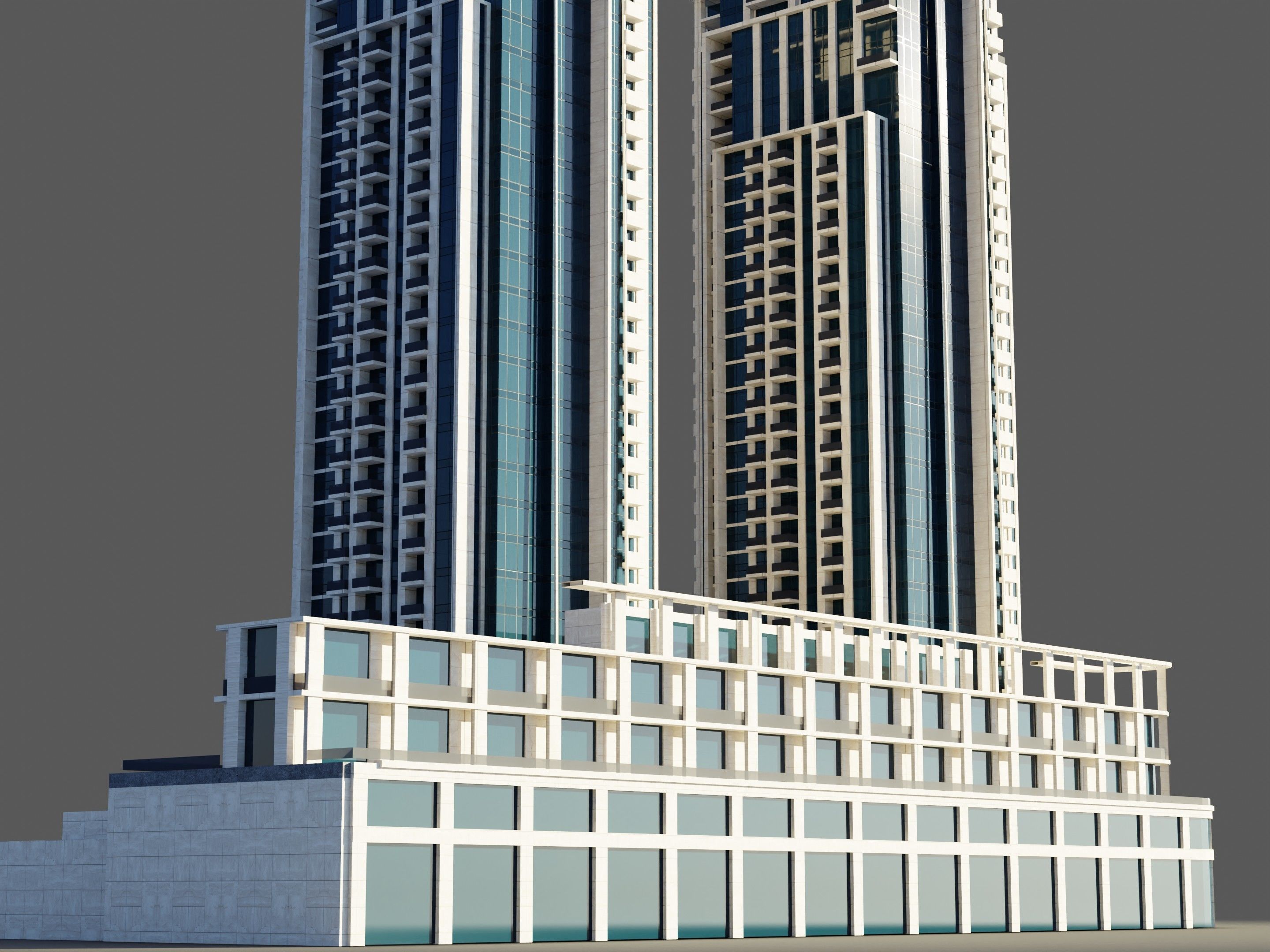 Boulevard Central - Dubai 3D model | CGTrader