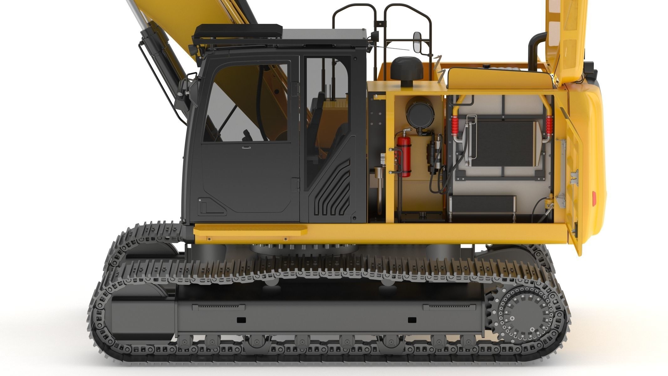 CAT 323 Tripple Arm 3D model | CGTrader