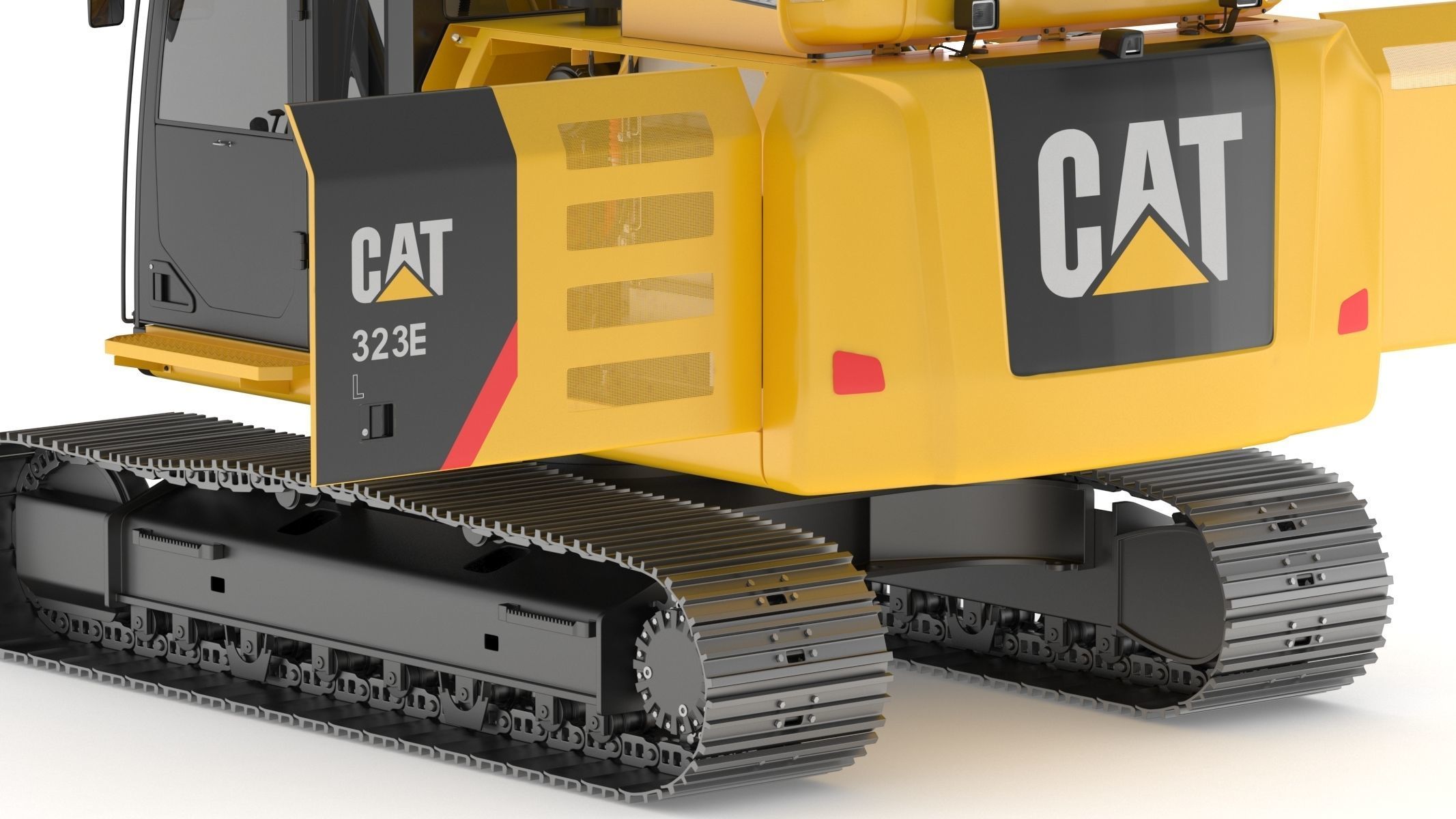 CAT 323 Tripple Arm 3D model | CGTrader
