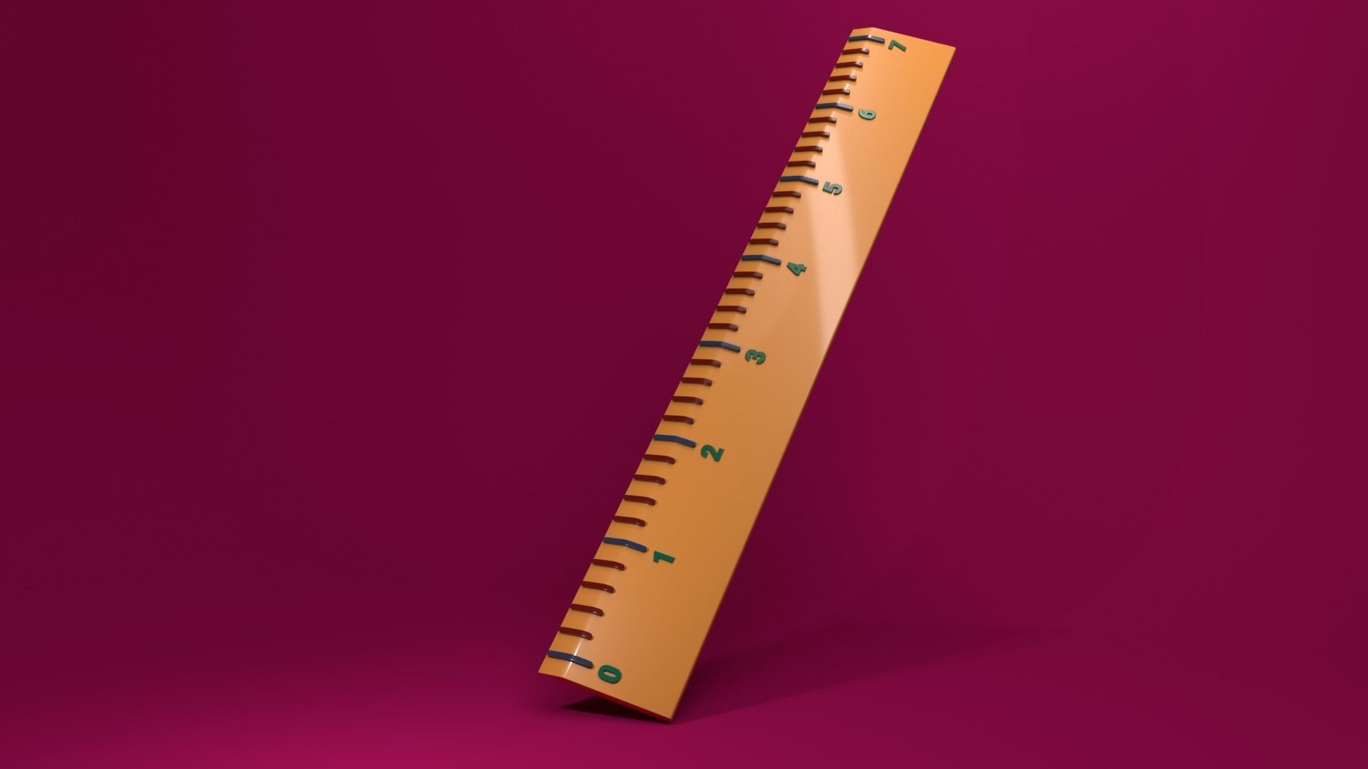 Simple Ruler free 3D model | CGTrader