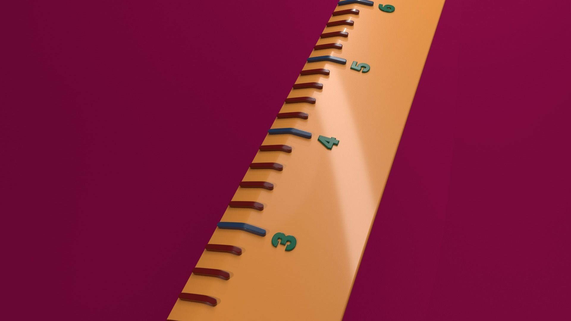 Simple Ruler free 3D model | CGTrader