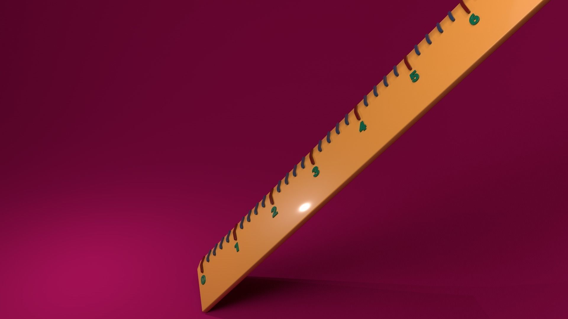 Simple Ruler free 3D model | CGTrader