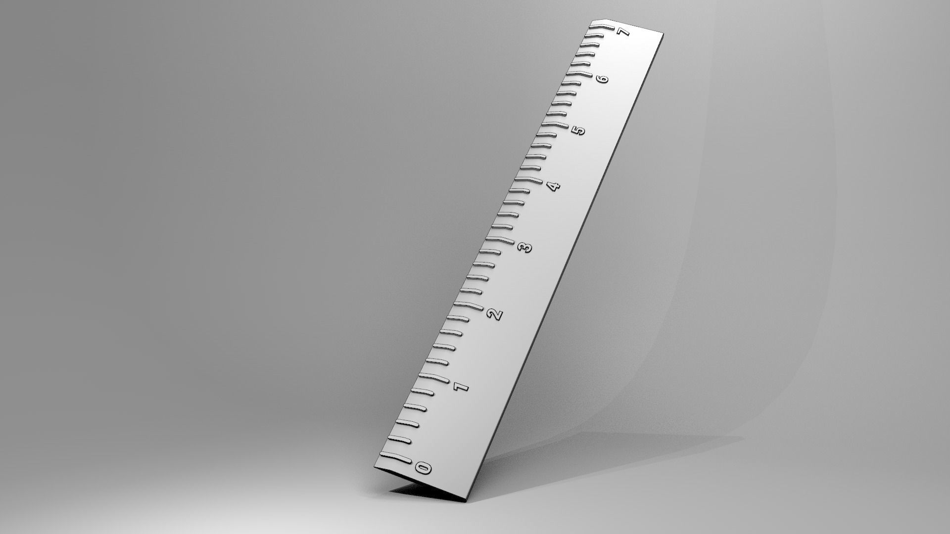 Simple Ruler free 3D model | CGTrader