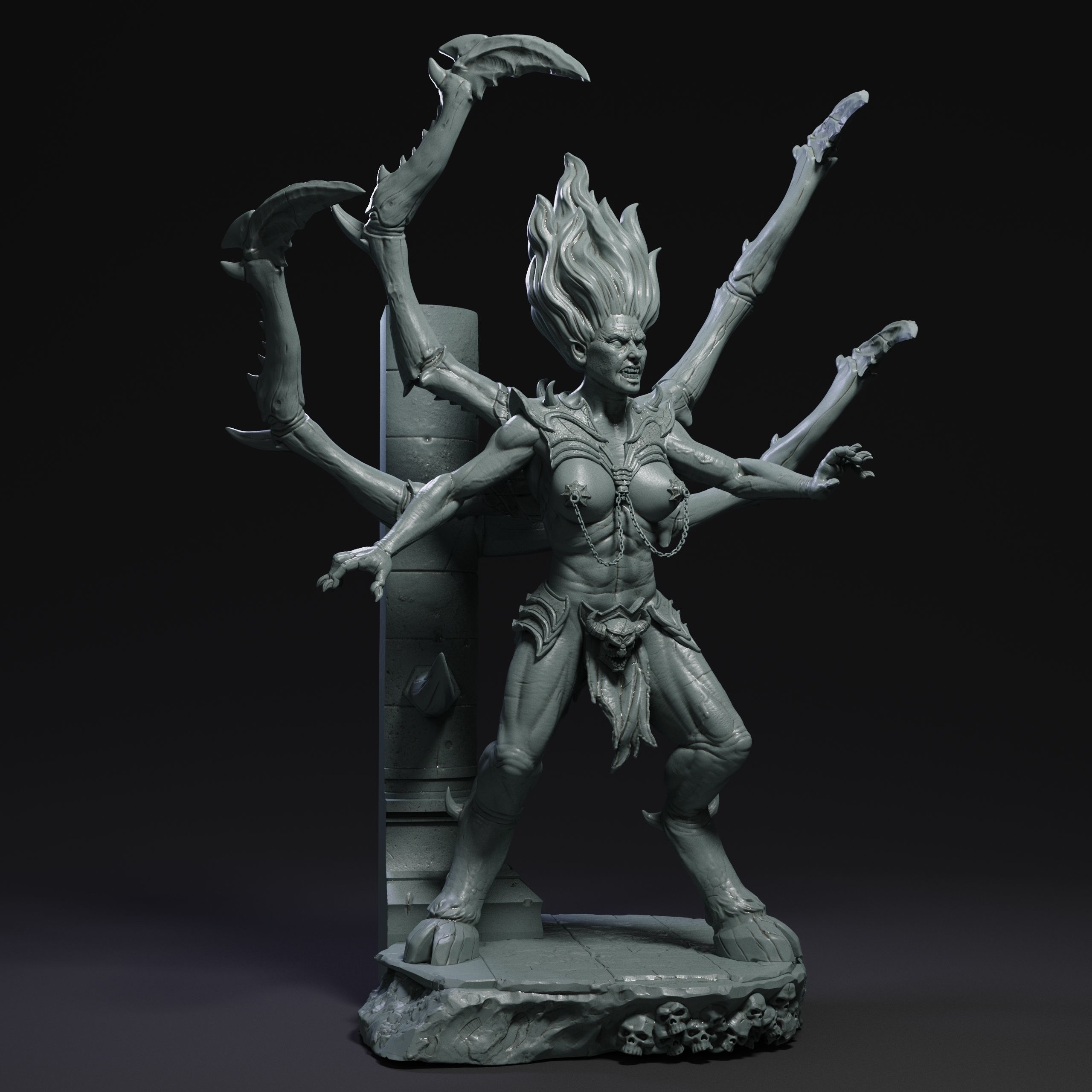 Andariel Diablo Boss 3D model 3D printable | CGTrader
