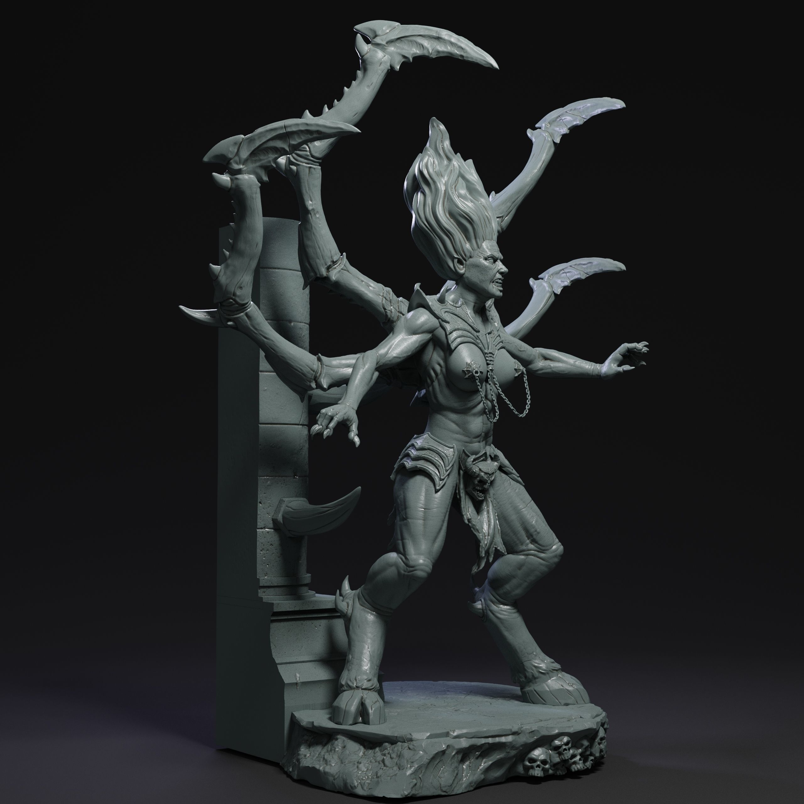 Andariel Diablo Boss 3D model 3D printable | CGTrader