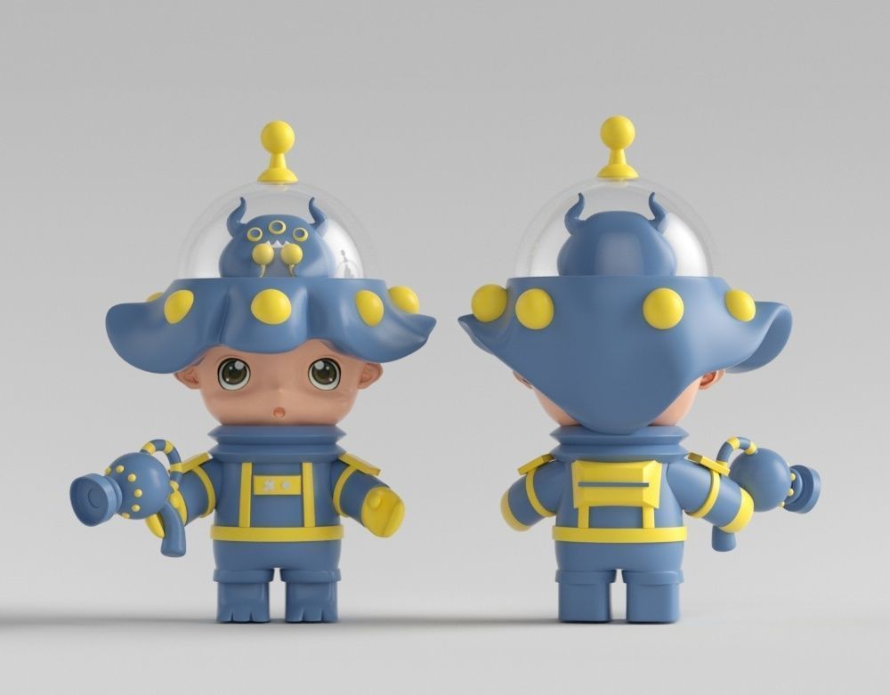 Dimoo Space Travel 3D model | CGTrader