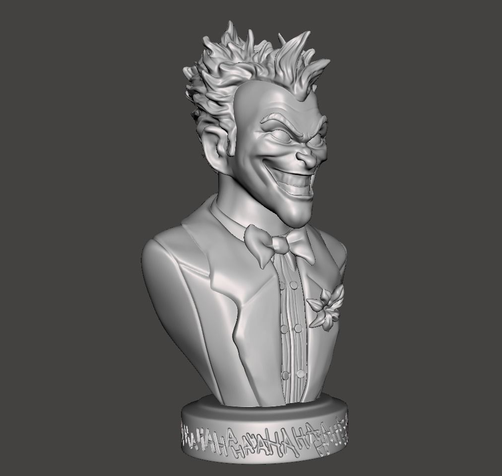 joker bust 3d model for 3d printing 3D model 3D printable | CGTrader