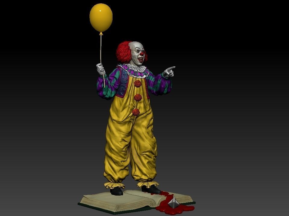 Pennywise 3D model 3D printable | CGTrader