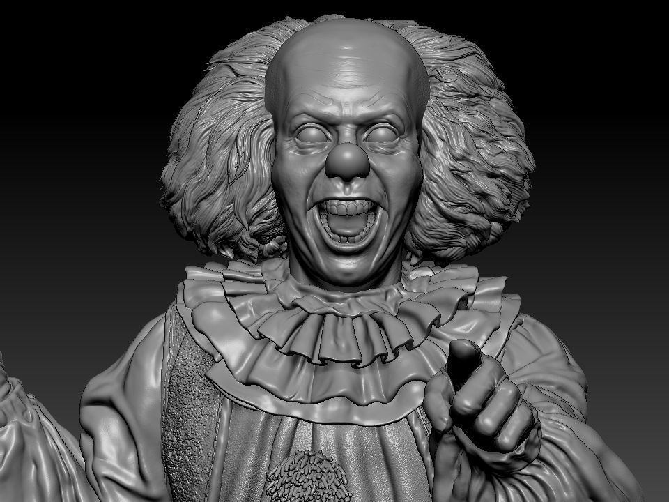 Pennywise 3D model 3D printable | CGTrader