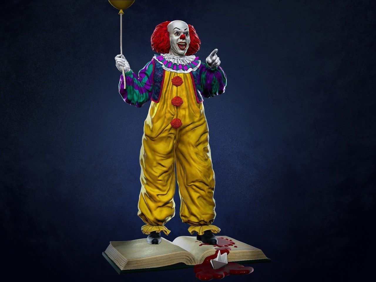 Pennywise 3D model 3D printable | CGTrader