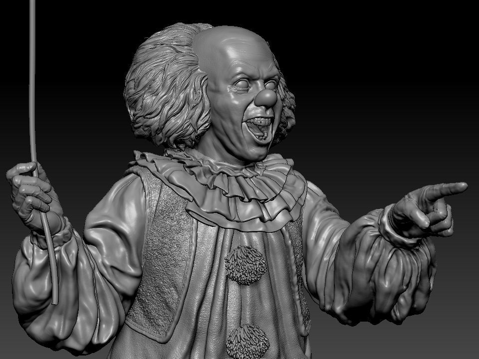 Pennywise 3D model 3D printable | CGTrader