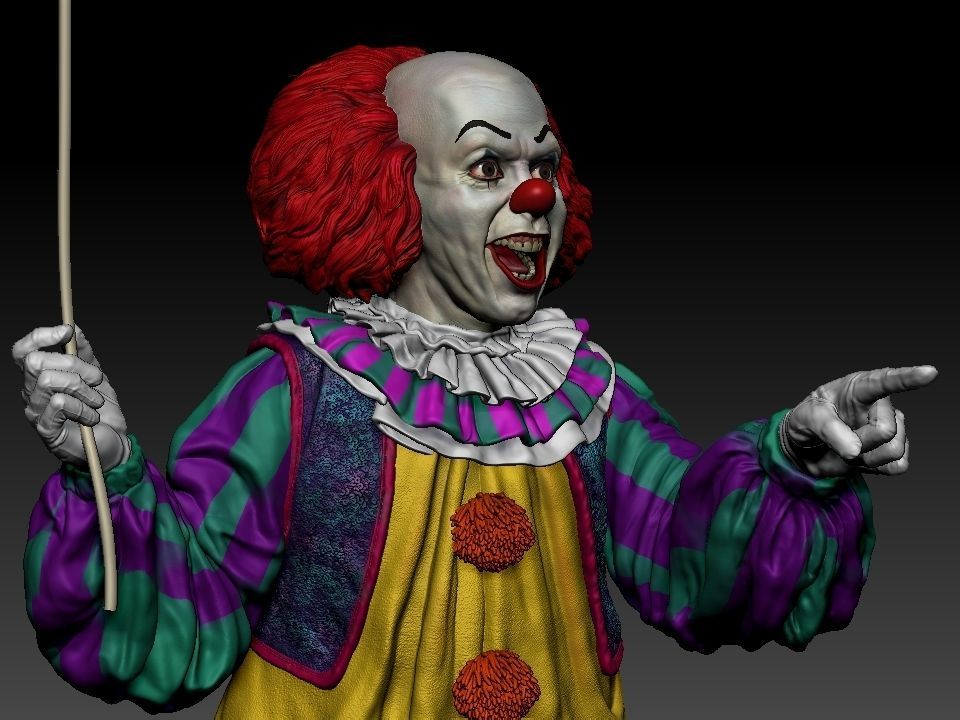 Pennywise 3D model 3D printable | CGTrader