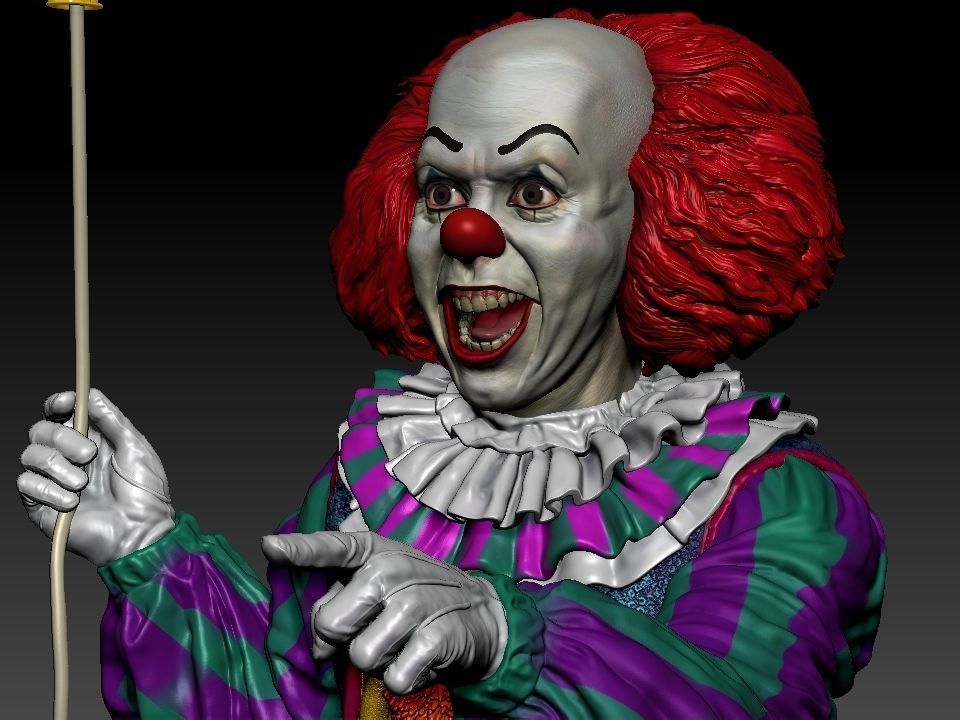 Pennywise 3D model 3D printable | CGTrader
