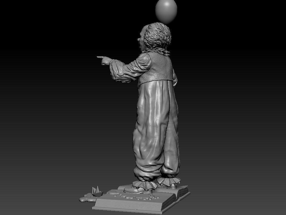 Pennywise 3D model 3D printable | CGTrader