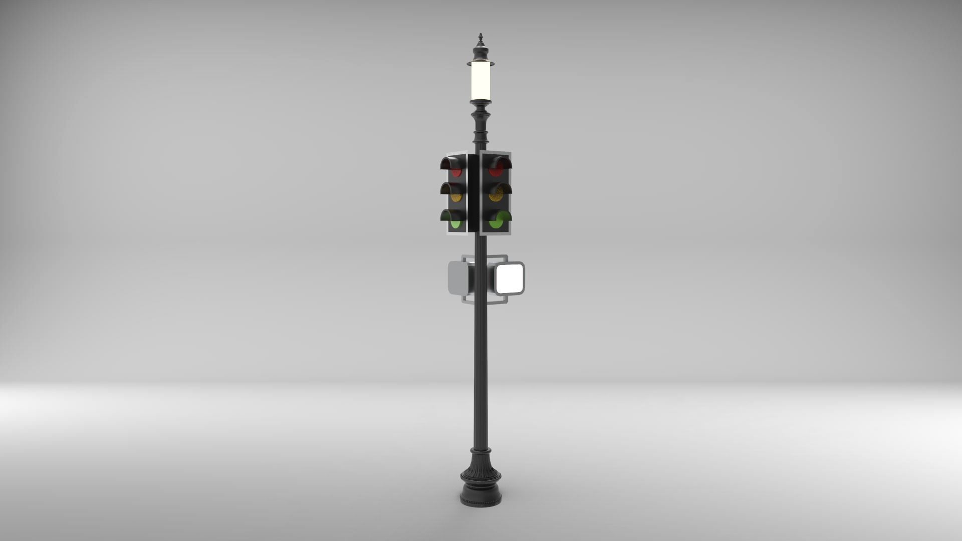 Traffic light model 3d printed 3D model 3D printable | CGTrader