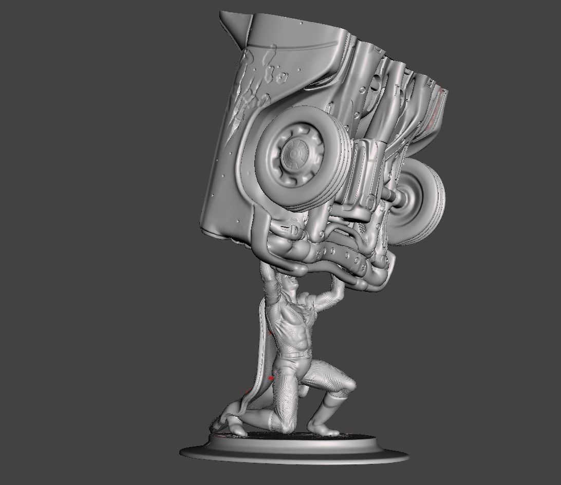 superman car lift action model 3D model 3D printable | CGTrader