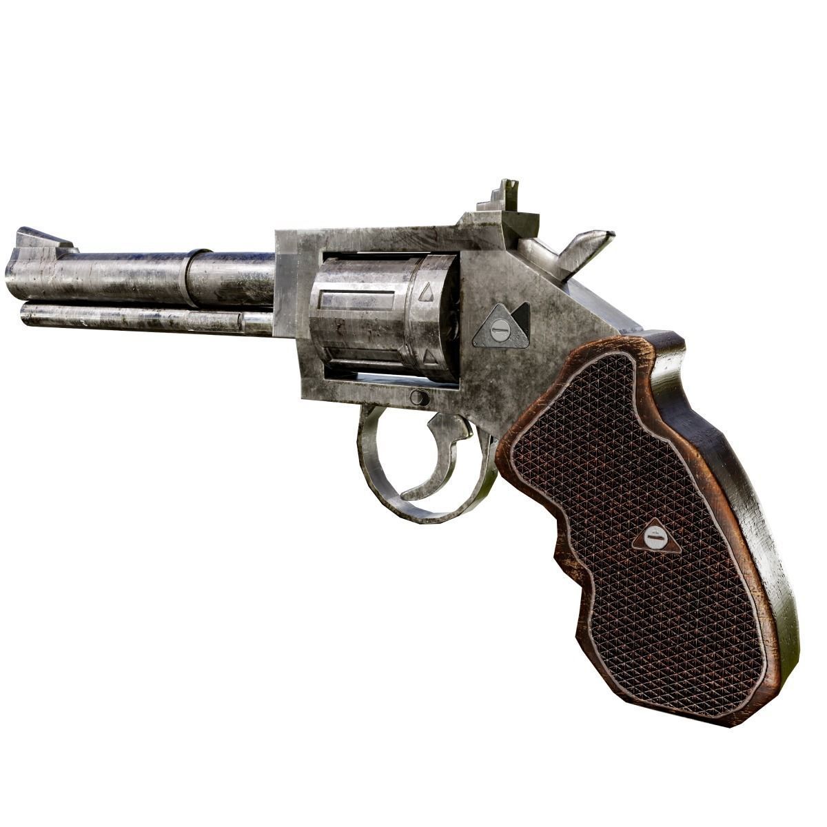 Webley Revolver Pistol 3D model | CGTrader