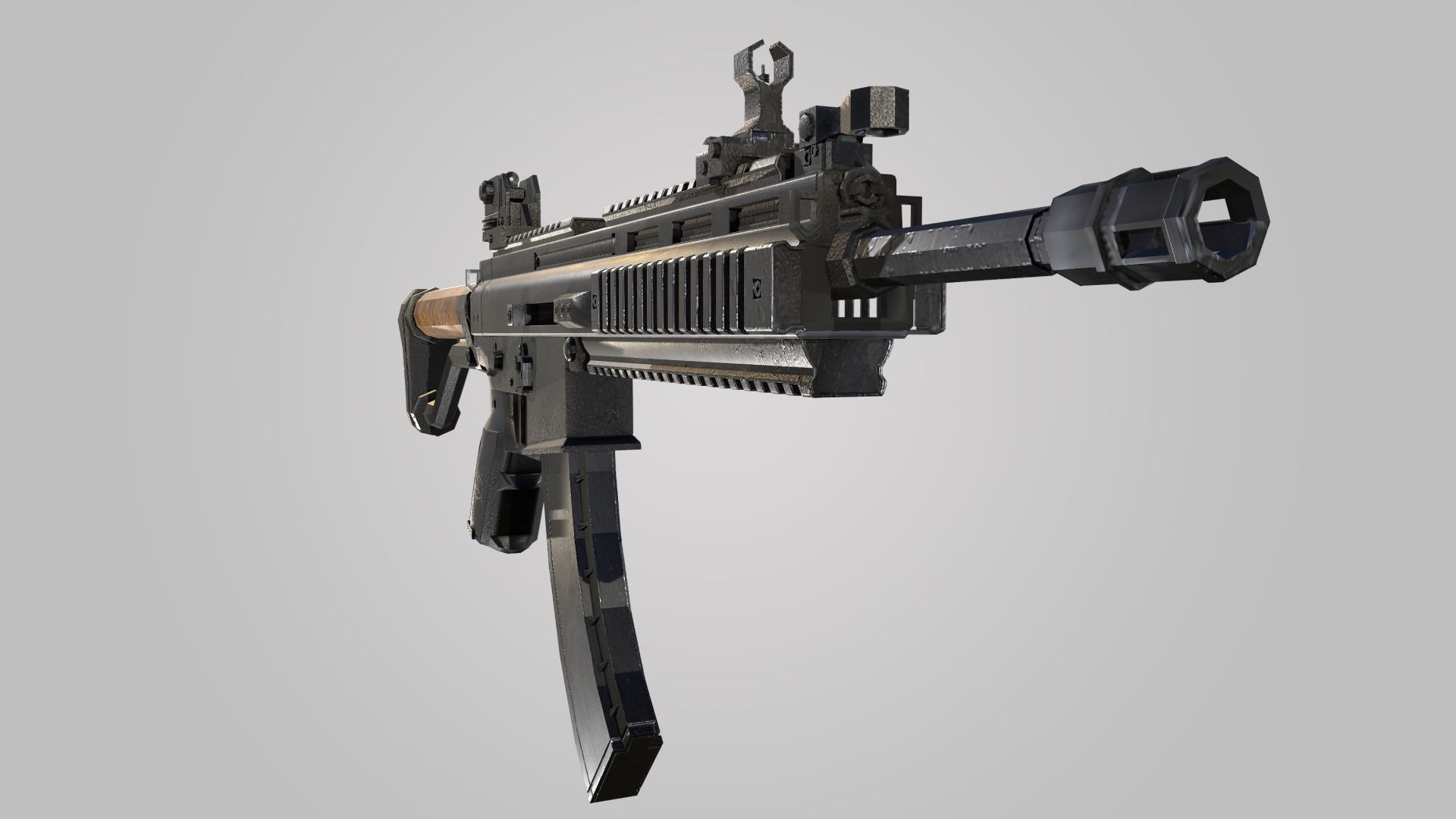 Ruger SR-556 Rifle 3D model | CGTrader