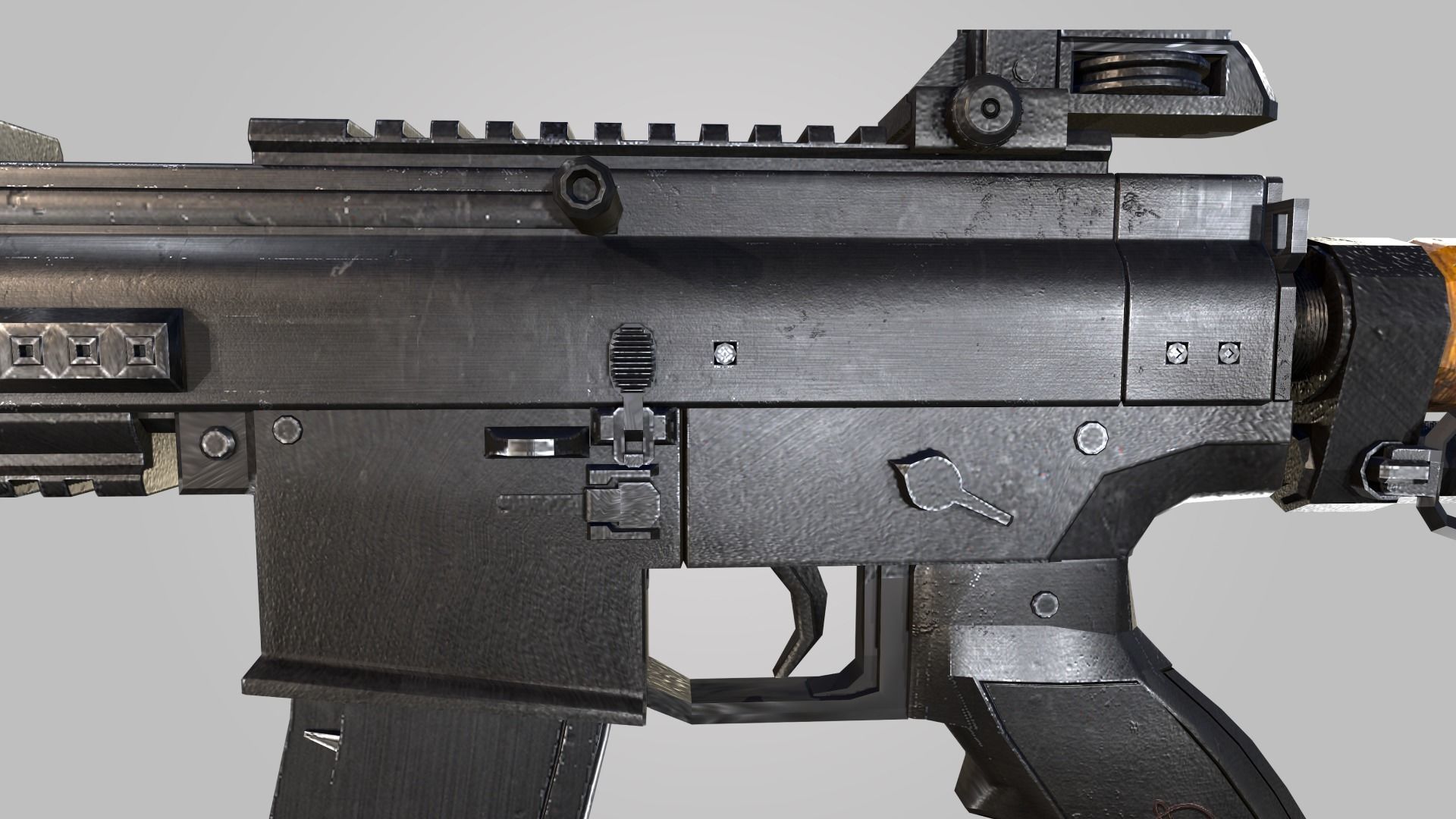 Ruger SR-556 Rifle 3D model | CGTrader