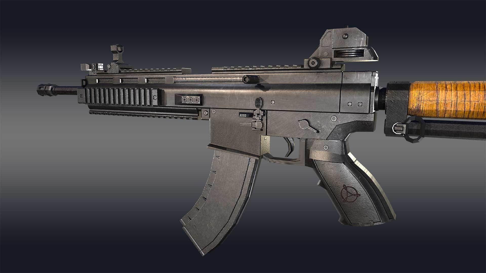 Ruger SR-556 Rifle 3D model | CGTrader