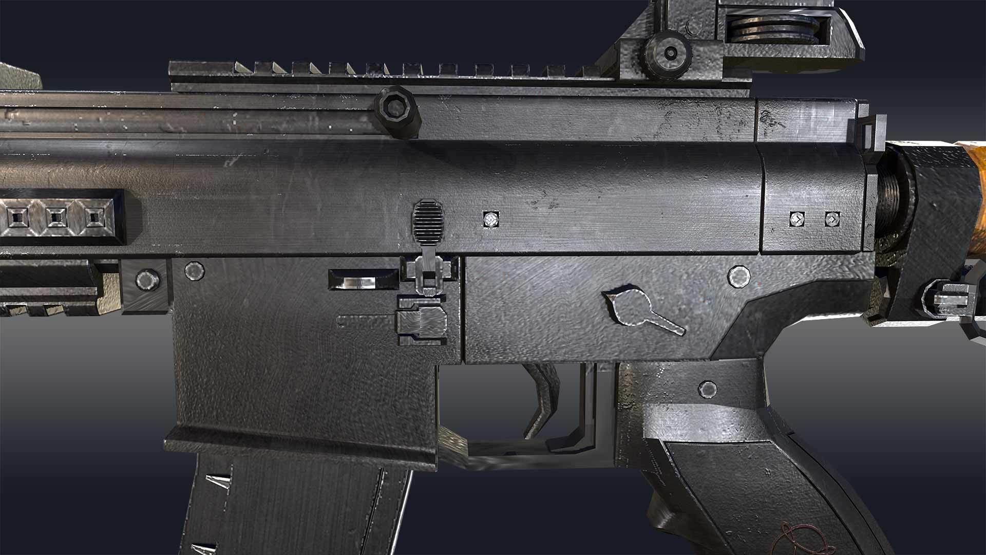 Ruger SR-556 Rifle 3D model | CGTrader